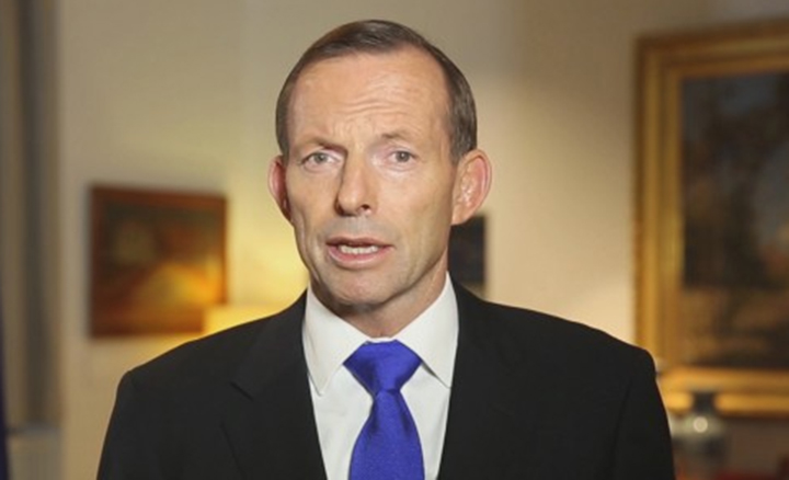 Tony Abbott finally gave in - Starts at 60