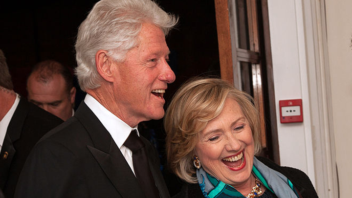 Bill and Hillary Clinton welcome their first grandchild - Starts at 60