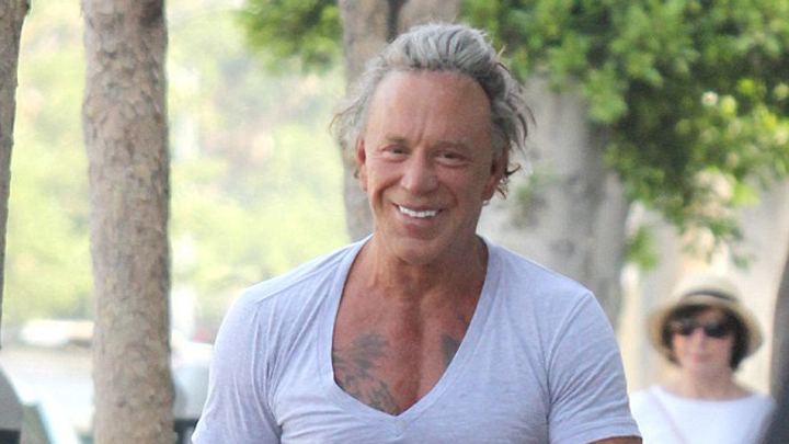 Mickey Rourke looks great as he steps out in LA - Starts at 60