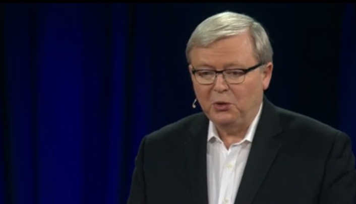 Kevin Rudd is here to help the world - Starts at 60