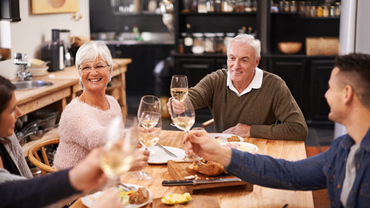 The naughty conversation at dinner - Starts at 60