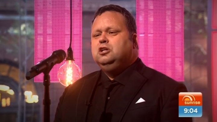Paul Potts performs operatic cover of an Eagles classic on Aussie TV ...