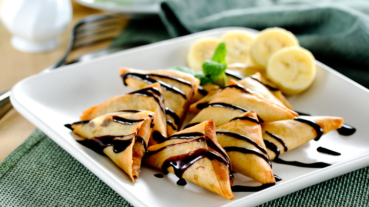 Chocolate samosas - Starts at 60