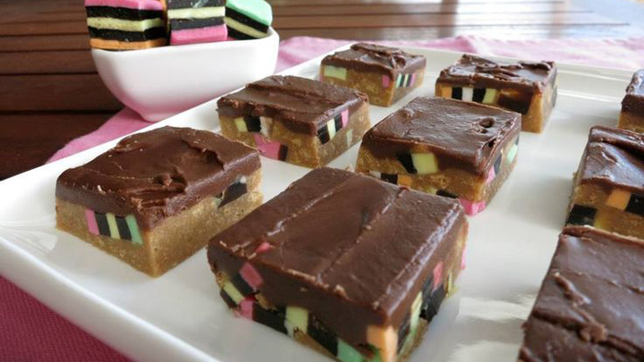 Liquorice Allsorts slice - Starts at 60