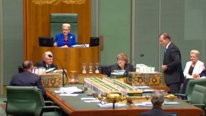 Watch Tony Abbott vs Tony Abbott in this funny, clever video - Starts at 60