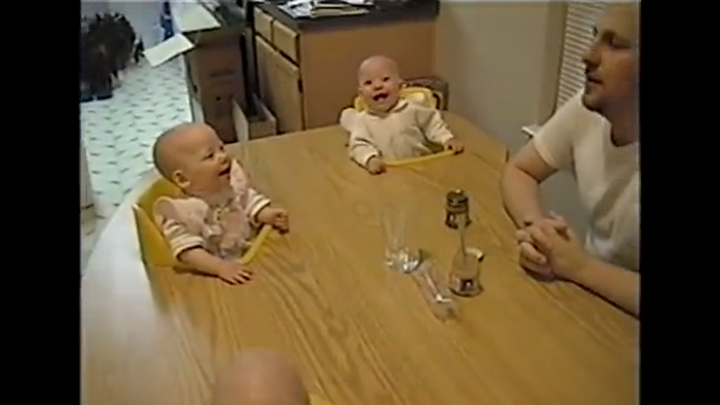 Funny video: Laughing quadruplets - Starts at 60