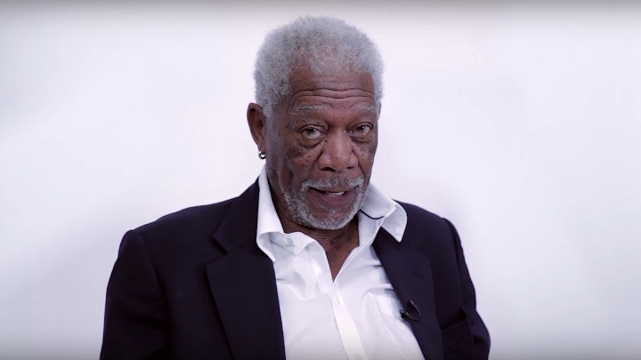Morgan Freeman’s dramatic reading of a pop song - Starts at 60