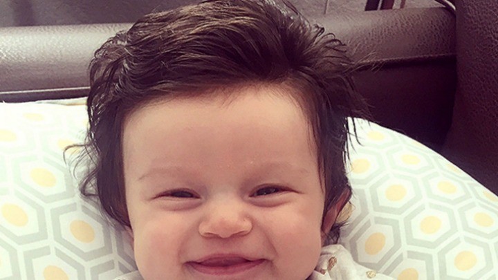 Exclusive photos released of a newborn baby… with perfect hair ...