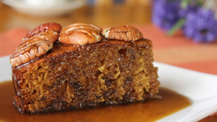 Sticky date cake with caramel sauce - Starts at 60