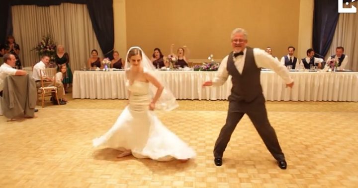 Amazing father and daughter wedding dance goes viral - Starts at 60
