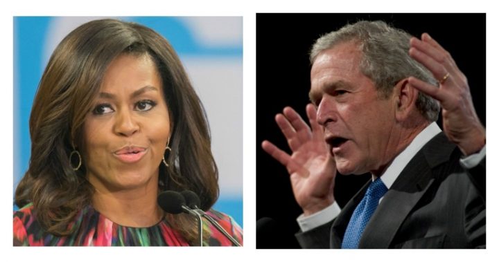 George Bush opens up about his relationship with Michelle Obama ...