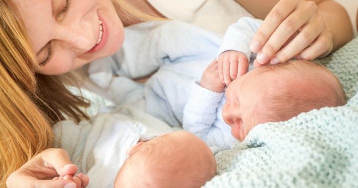 A woman gives birth to twins… - Starts at 60 A woman gives birth to twins… - Starts at 60