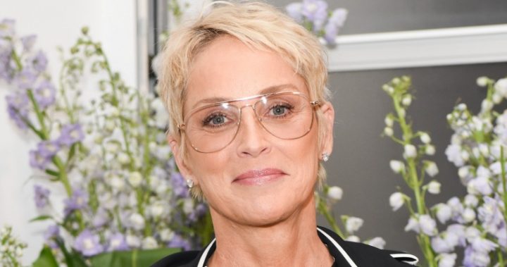 Sharon Stone turns heads in sultry black mini dress - Starts at 60