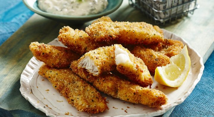 Golden Fish Goujons with Handmade Chips and Homemade Tartare Sauce ...