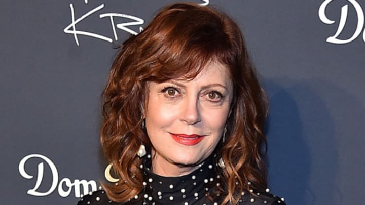 Va-va-voom! Susan Sarandon struts her stuff in knee-high red boots ...