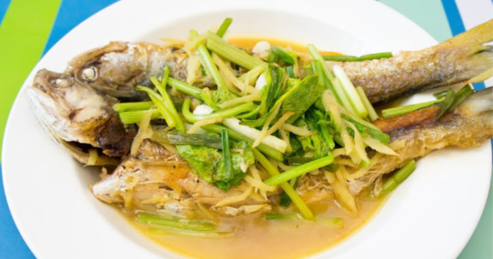 Delicious steamed fish with ginger - Starts at 60