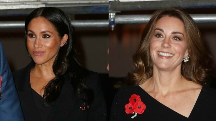 Meghan and Catherine lead royals in elegant black at Festival of ...