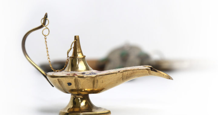 Starts at 60 Daily Joke: A woman finds a genie’s lamp - Starts at 60