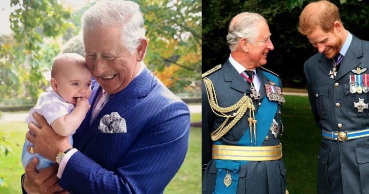 Three new pics! Prince Charles smiles with Louis and sons in stunning ...