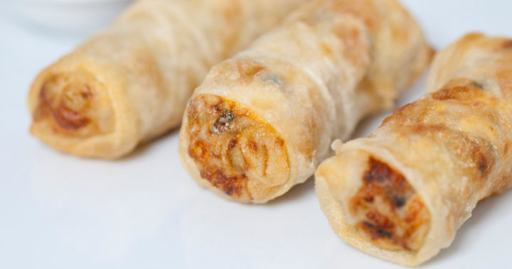 Healthy pork spring rolls - Starts at 60