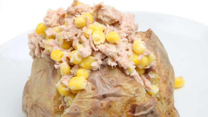 Super-easy tuna and corn jacket potatoes - Starts at 60