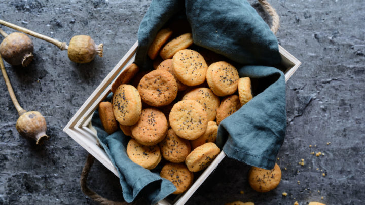 More-ish poppyseed and parmesan biscuits - Starts at 60