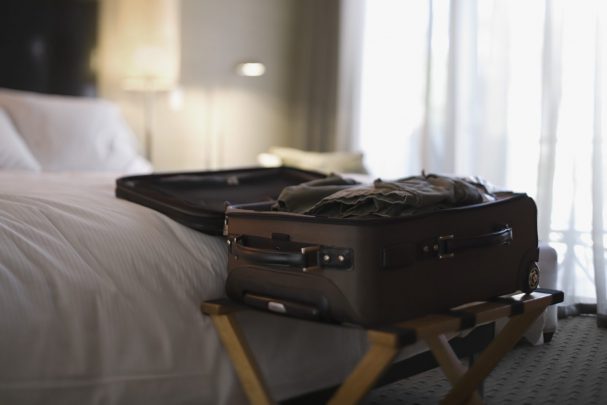 Why you should always use the luggage rack in your hotel - Starts at 60