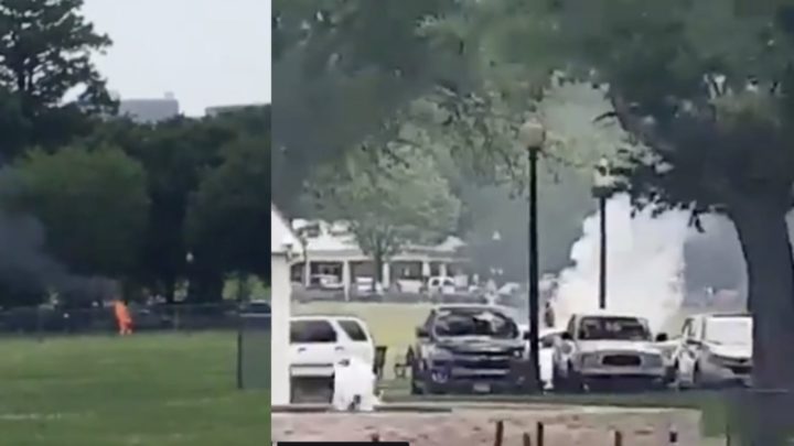 Horror at the White House as man sets himself on fire on lawn - Starts ...