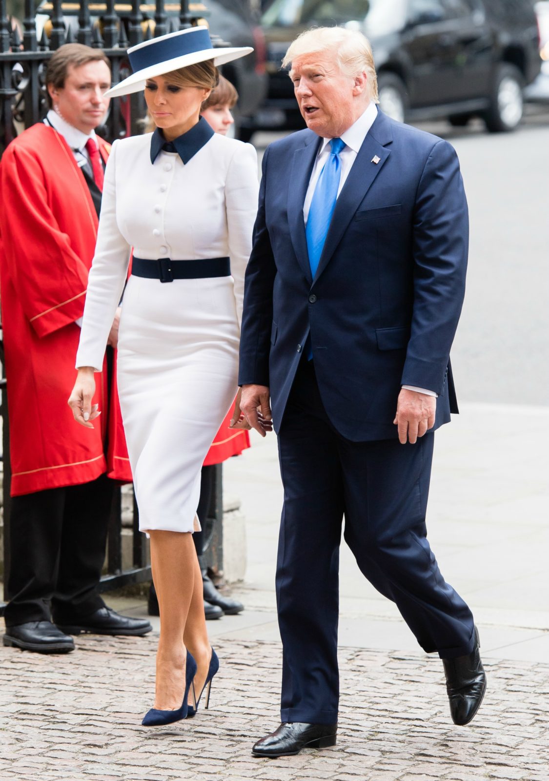 Melania Trump channels Princess Diana in bold ensemble during royal ...