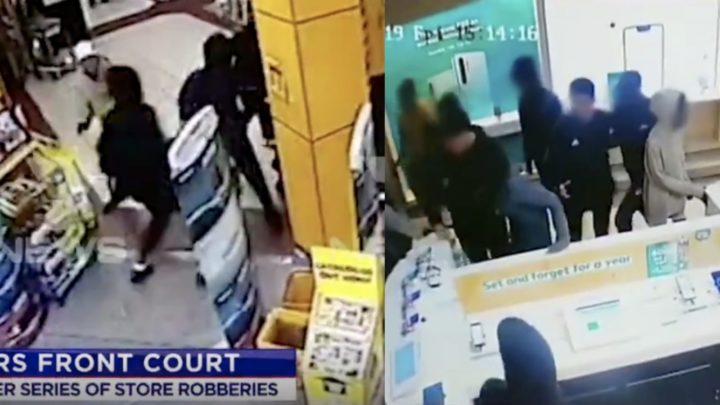 Shocking footage shows teen gang ransacking store before stealing $15k ...