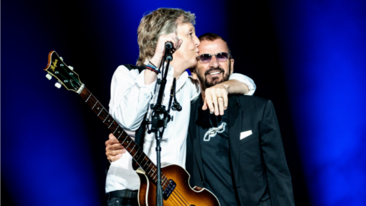 ‘Living legends’ Paul McCartney and Ringo Starr reunite in surprise ...