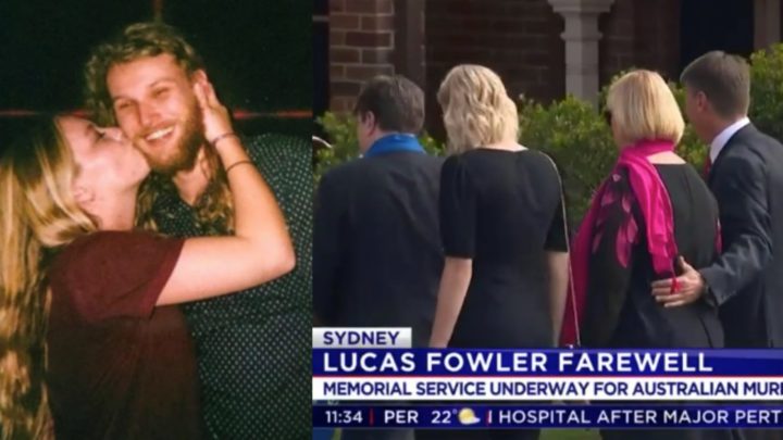 Father of murdered Aussie man Lucas Fowler delivers moving eulogy at ...