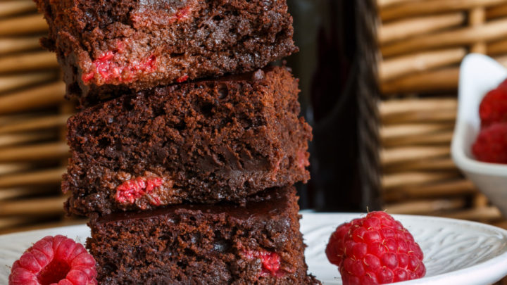 Delicious chocolate and raspberry brownies - Starts at 60