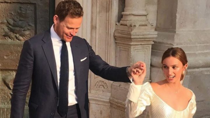 Today show host Tom Steinfort marries: Bride wows in vintage-style ...