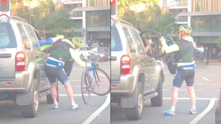 Cyclists vs drivers row hits new low: Video captures explosive road ...