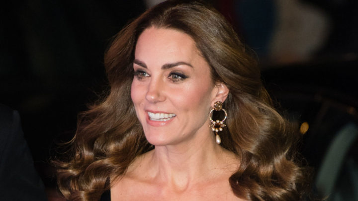 Her best look yet? Gorgeous Catherine ramps up the glam in sheer black ...