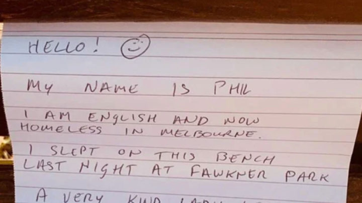 Homeless man pens heartwarming thank you letter to ‘very kind’ nurse ...