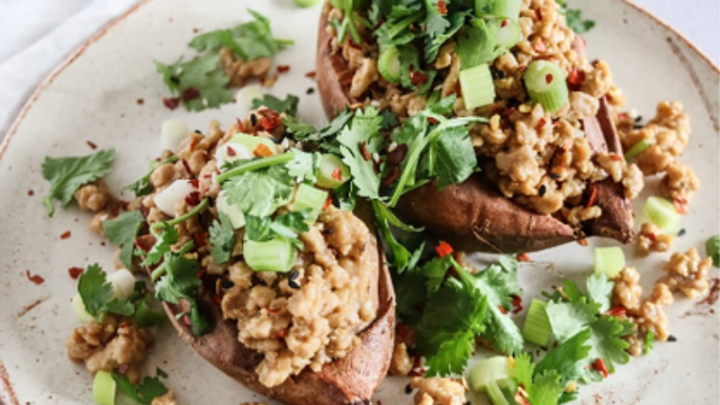 Satay chicken jacket potatoes - Starts at 60