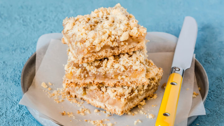 Simply delicious apple crumble slice - Starts at 60