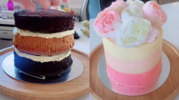 Home cook’s amazing wedding-worthy creation using $4 Woolies mud cakes ...