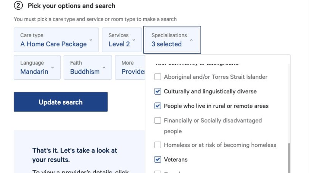 The ultimate guide to using MyAgedCare’s find-a-provider home care ...
