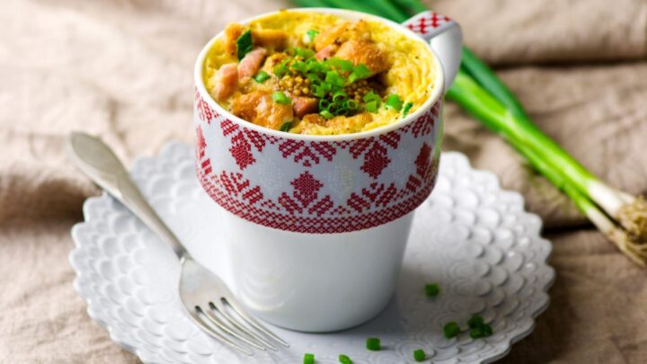 Savoury microwave breakfast quiche in a mug - Starts at 60