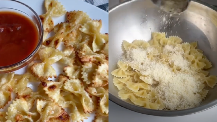 This cheesy, crispy pasta chips recipe has gone wild online - Starts at 60