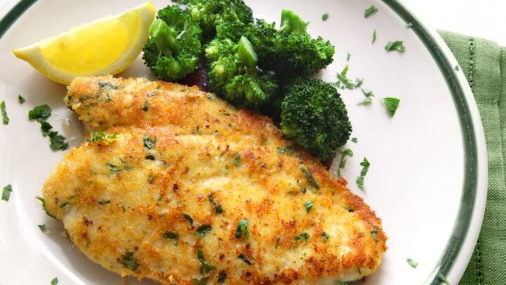 Quick and easy Parmesan-crumbed chicken breast - Starts at 60