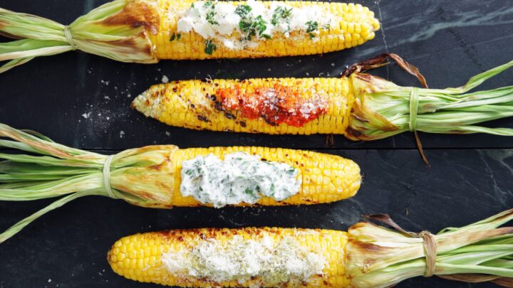 Barbecued corn 4 ways - Starts at 60