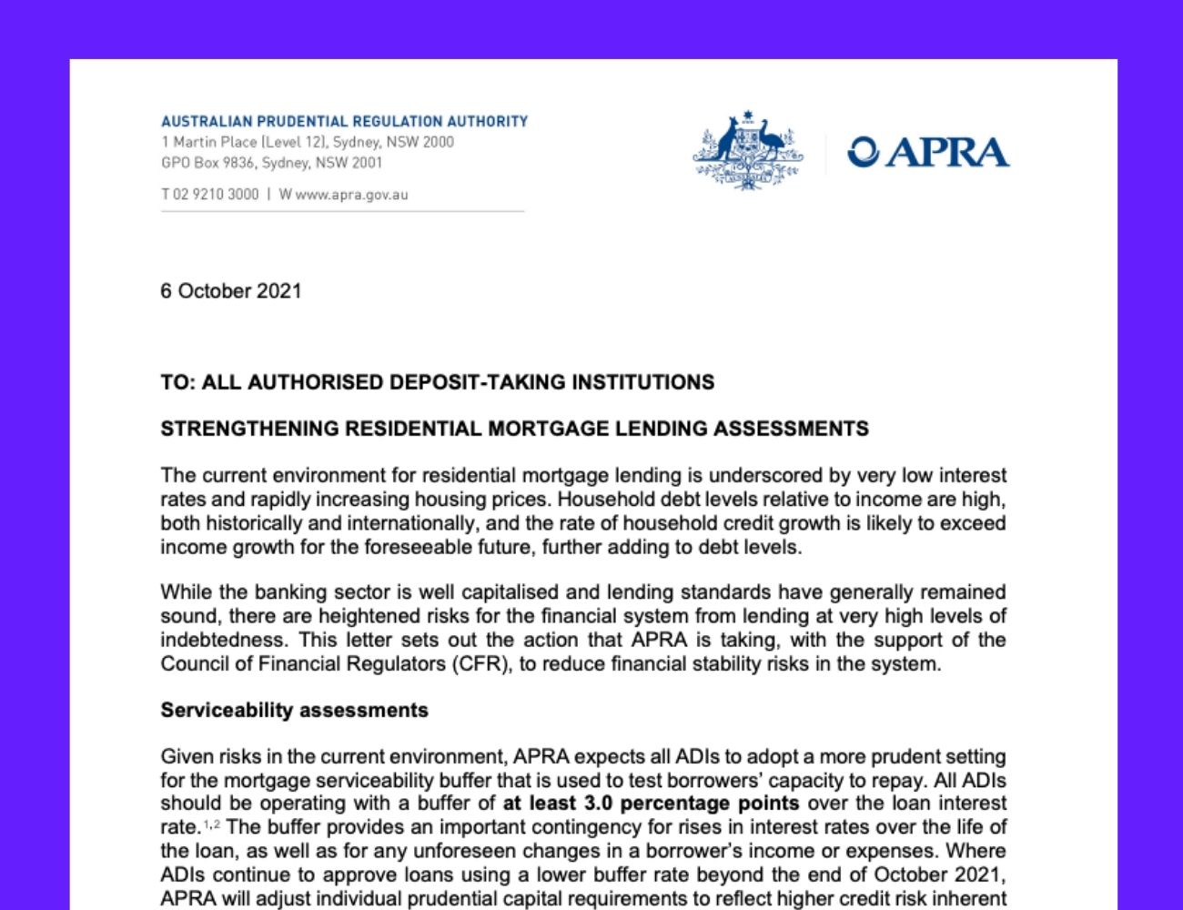 APRA move signals the Bank of Mum and Dad to become a key Aussie lender ...
