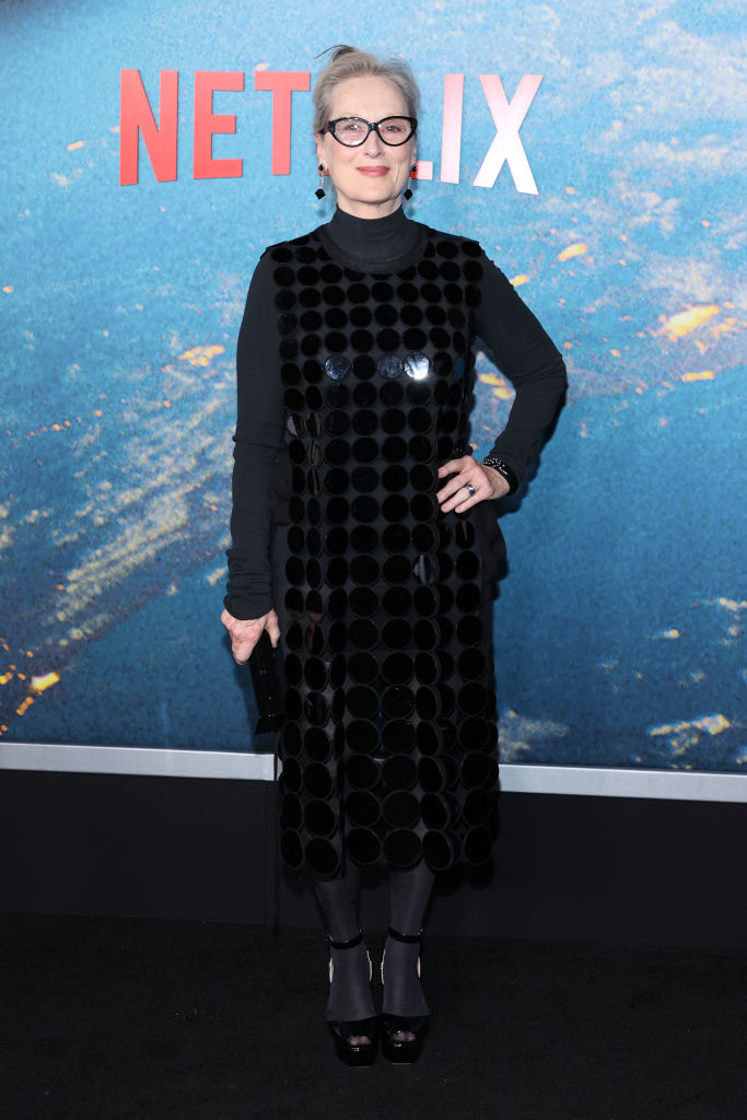 Meryl Streep dazzles in sheer monochromatic dress - Starts at 60