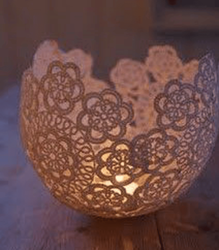 Creative ways to re-use and modernise your doilies - Starts at 60