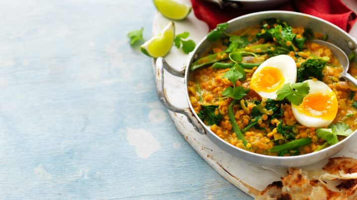 Egg and Lentil Dahl - Starts at 60