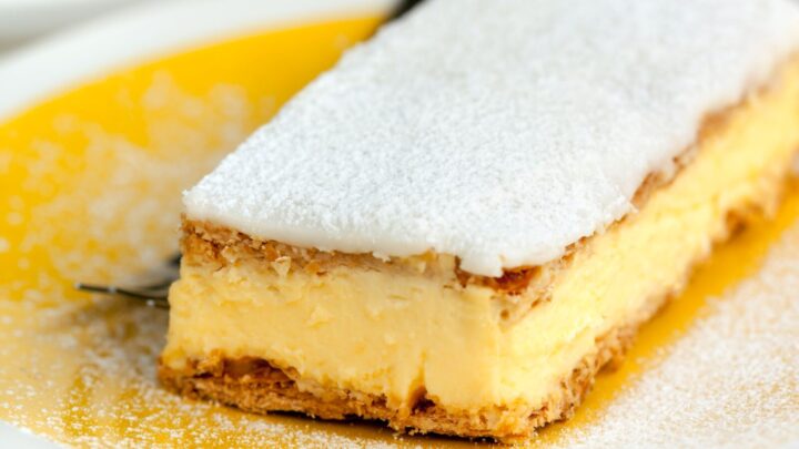 Classic five-ingredient vanilla slice - Starts at 60